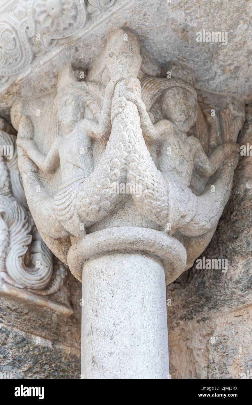St Michael Abbey - Sacra di San Michele - Italy. Gargoyle monster ...