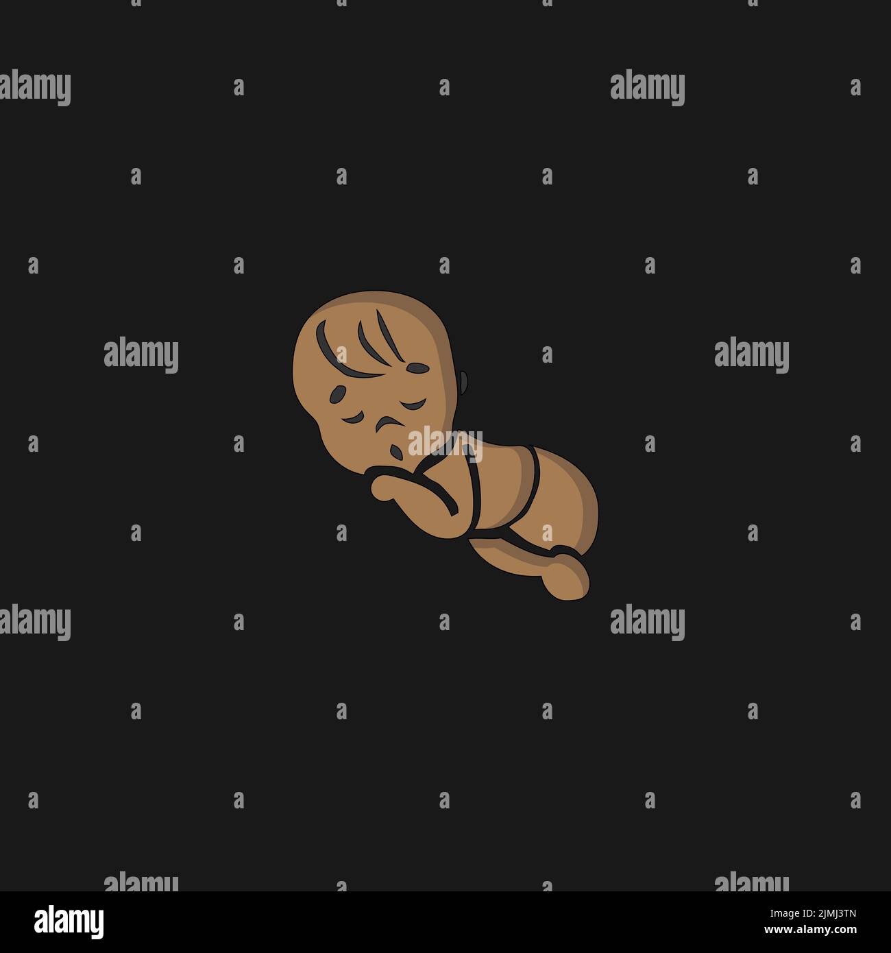 A vector illustration of a sleeping baby Stock Vector Image & Art - Alamy