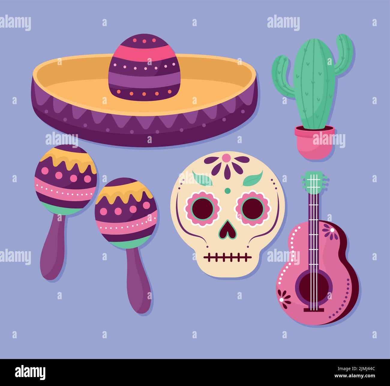 five mexican icons Stock Vector Image & Art - Alamy