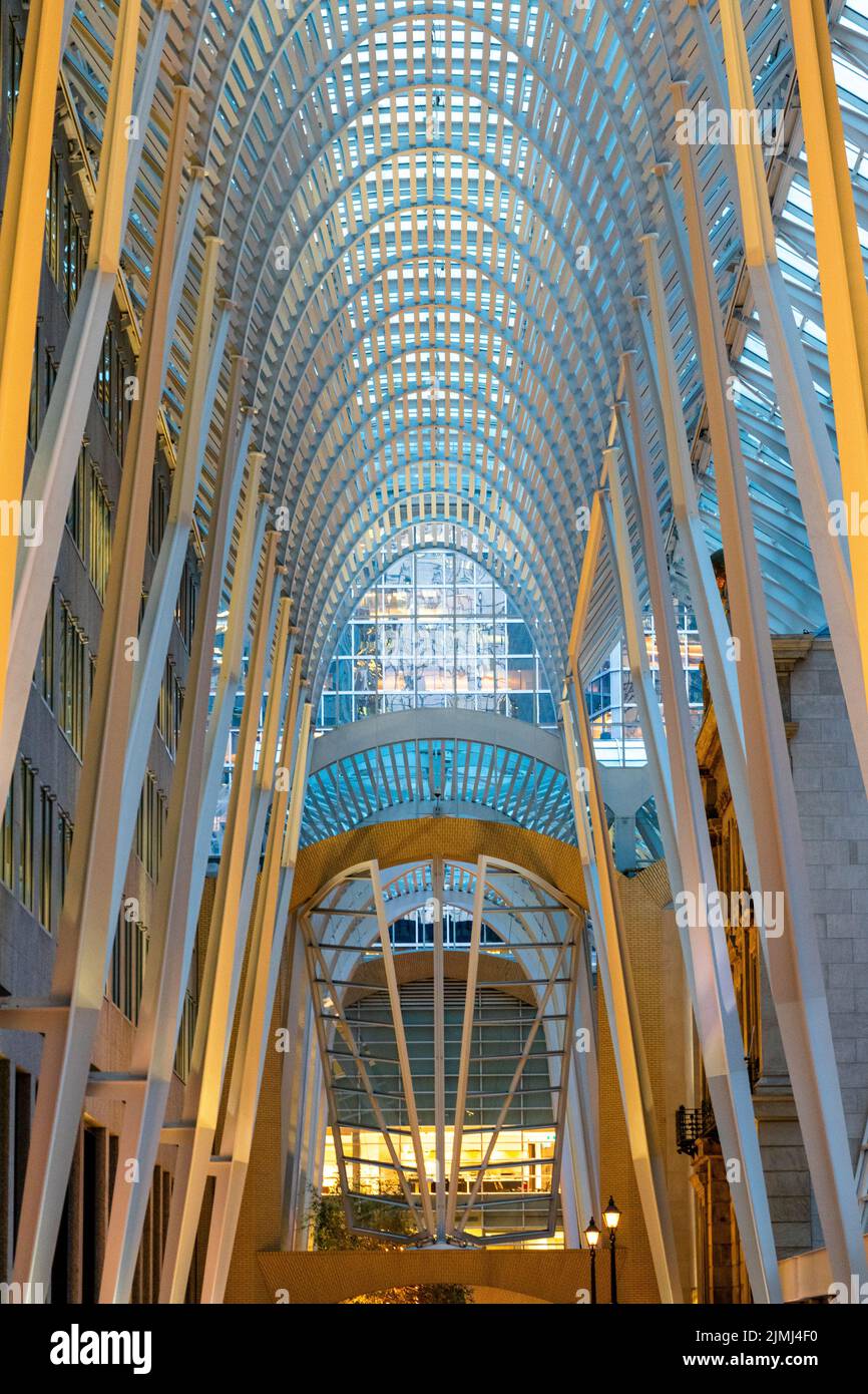 an interior of Allen Lambert Galleria located in Brookfield Place in ...