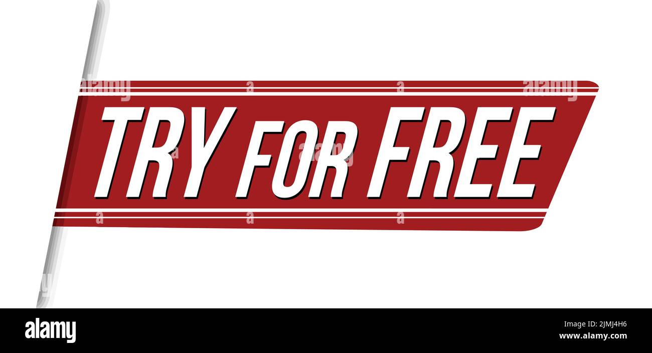 Try for free red ribbon or banner design on white background, vector ...