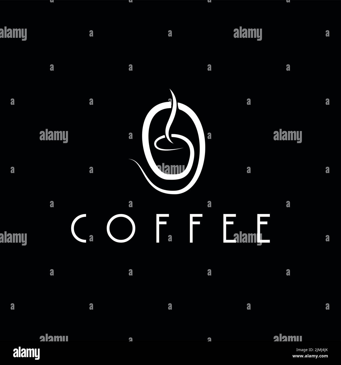 A vector design of the Coffee Cup drink logo with text coffee isolated ...
