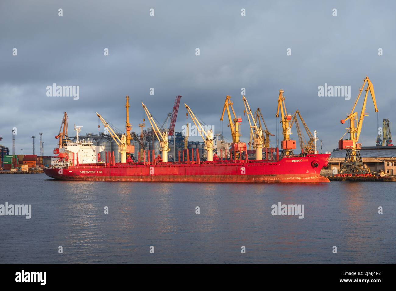 Odessa, Ukraine. 10th Sep, 2018. Commercial merchant ship during ...