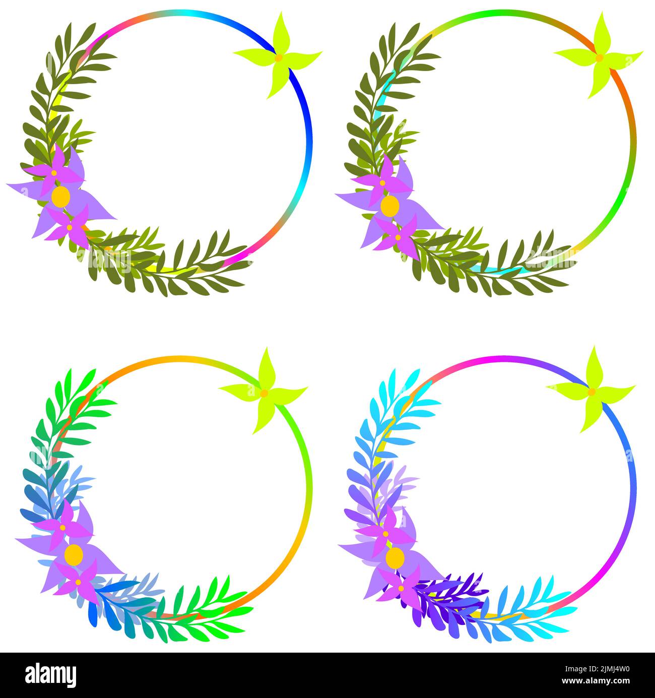 Floral shape Stock Vector Images - Alamy