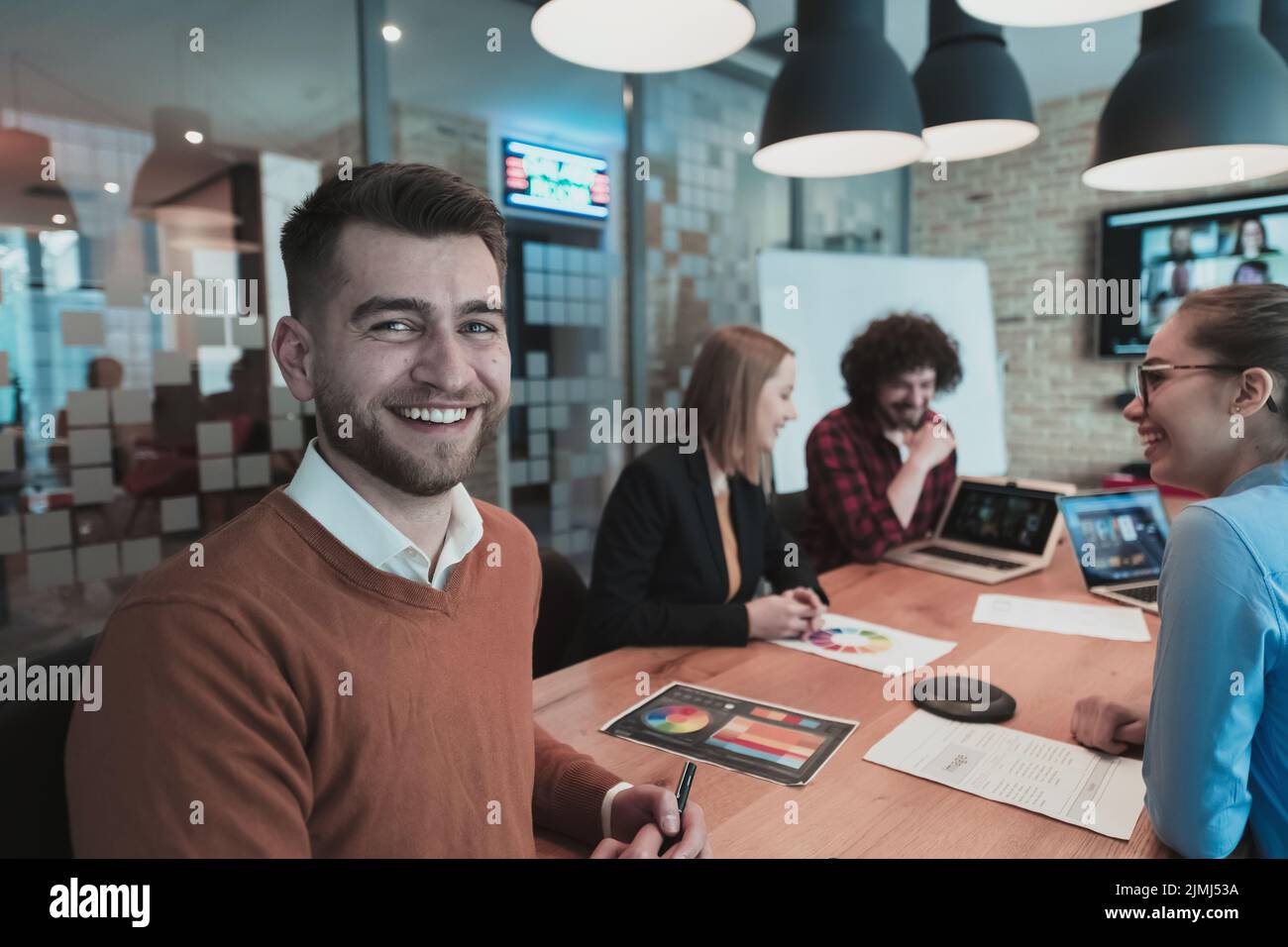 Boardroom meeting successful multi ethnic hi-res stock photography and ...