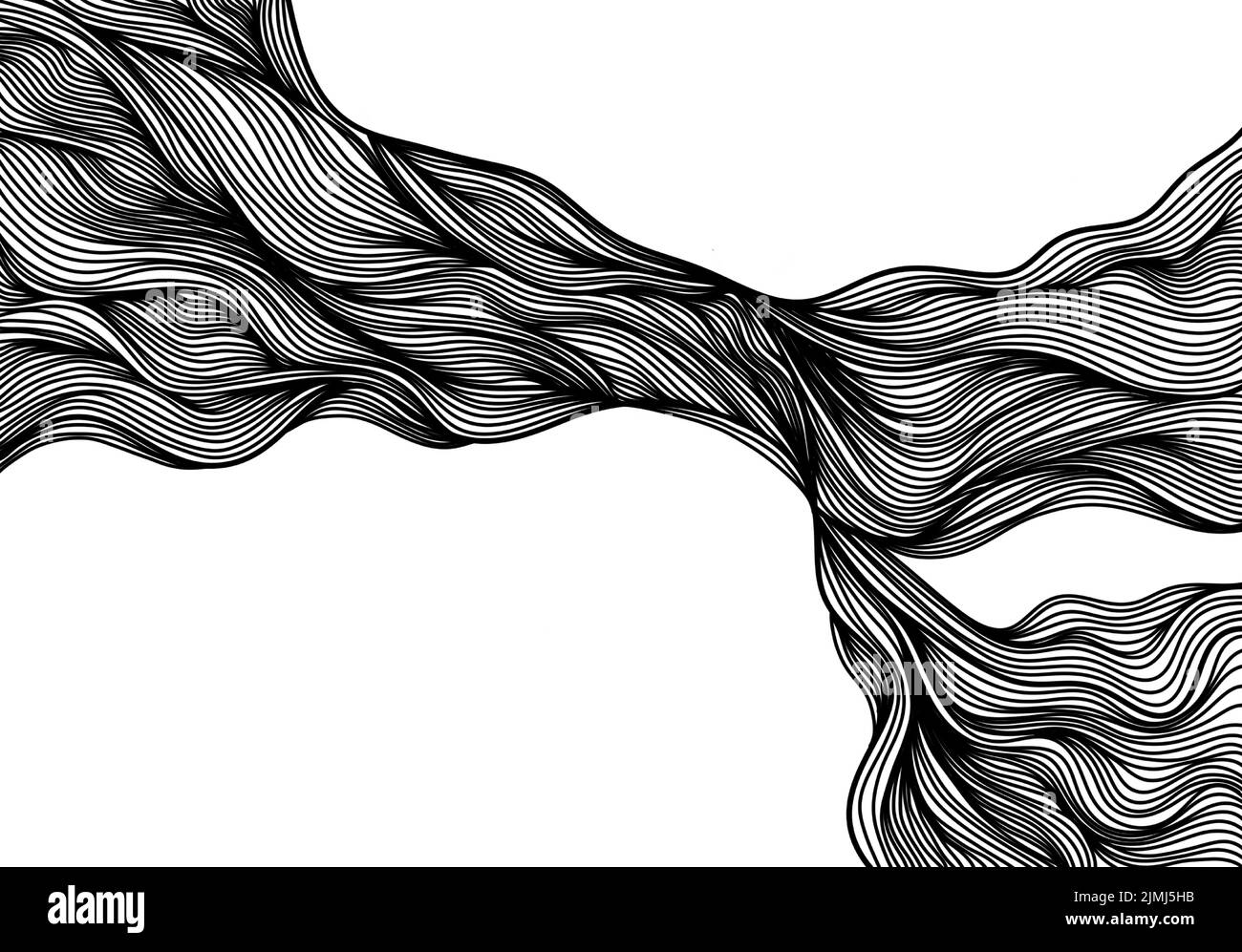 Abstract black and white line arts for logo, background or any other ...