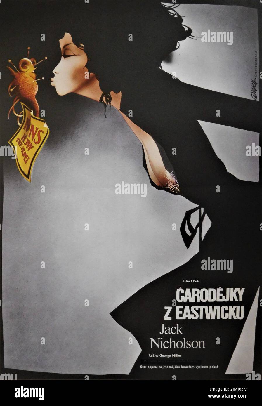 Czech Poster for JACK NICHOLSON CHER and SUSAN SARANDON in THE WITCHES ...