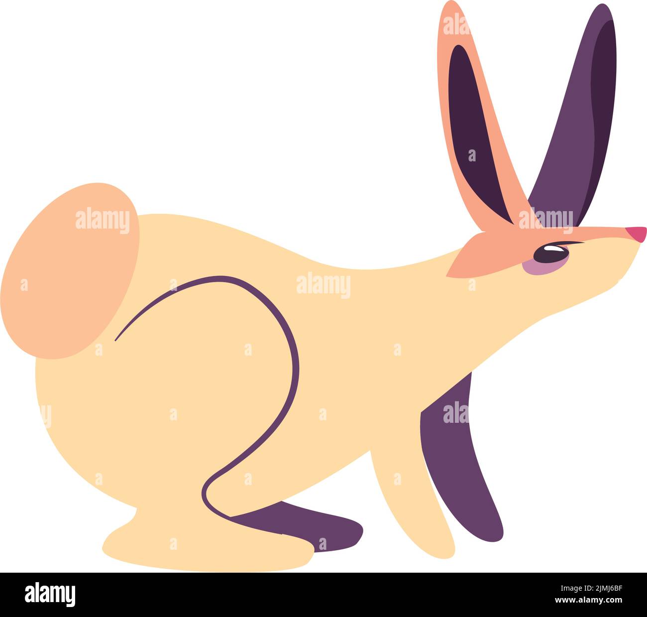 flat bunny illustration Stock Vector Image & Art - Alamy