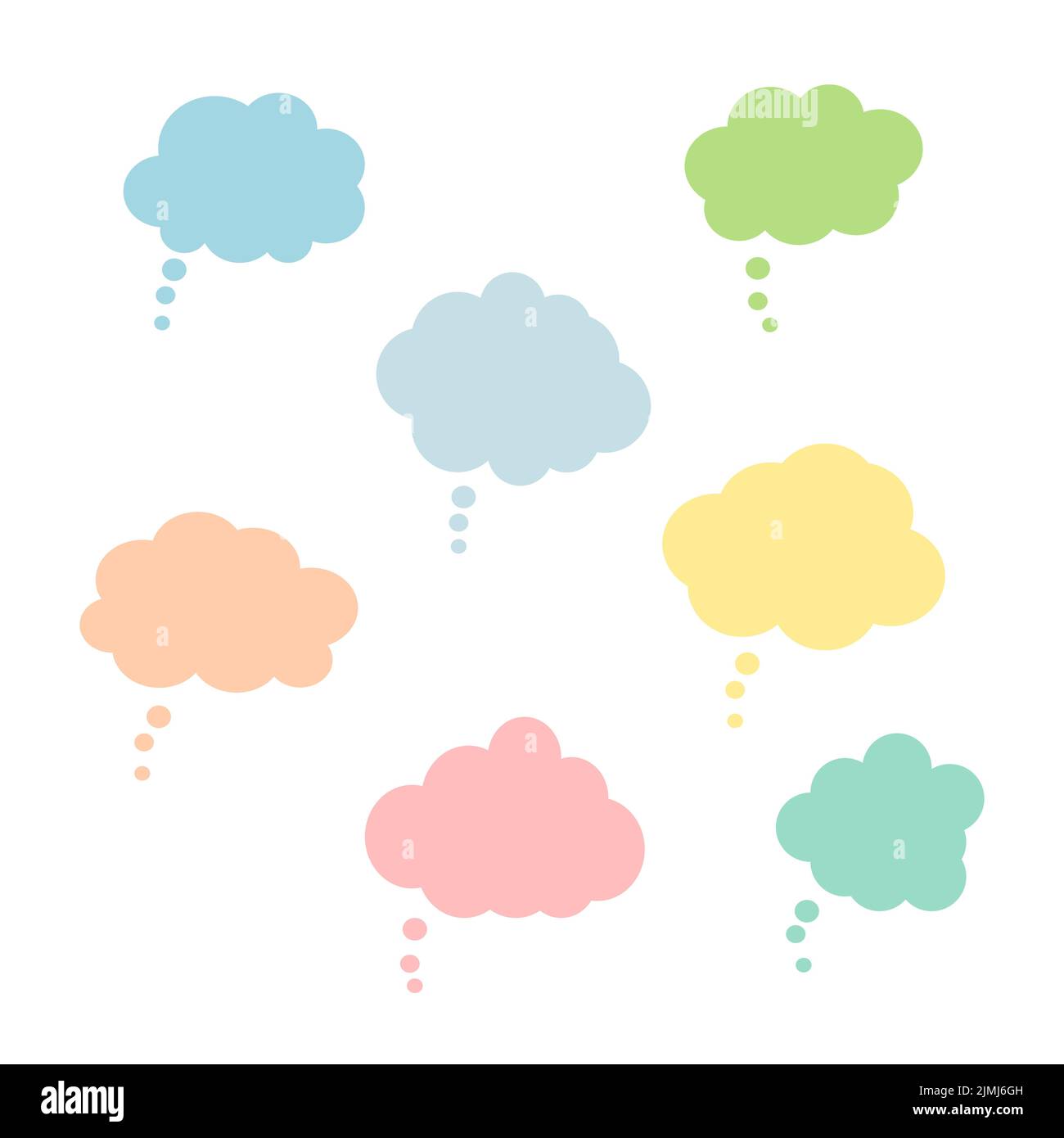 Collection of speech bubbles and dialog balloons Stock Vector Image ...