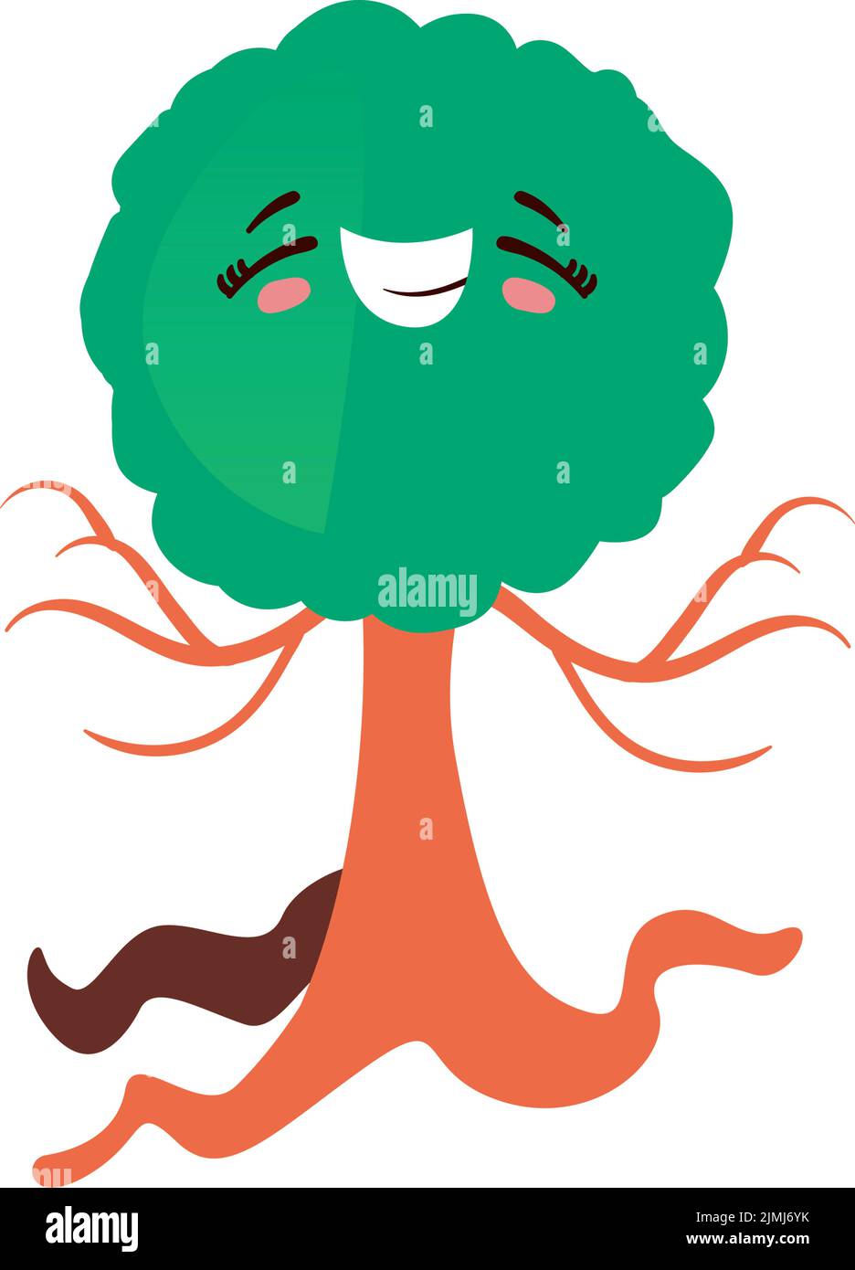 flat smile tree Stock Vector Image & Art - Alamy