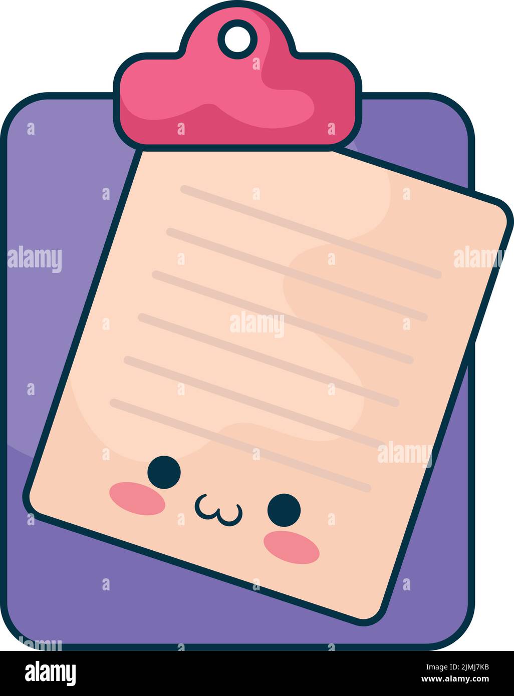 kawaii clipboard design Stock Vector Image & Art - Alamy