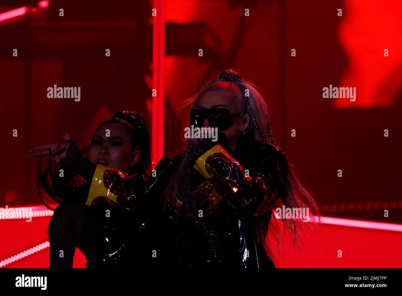 Christina aguilera leather hi-res stock photography and images - Alamy