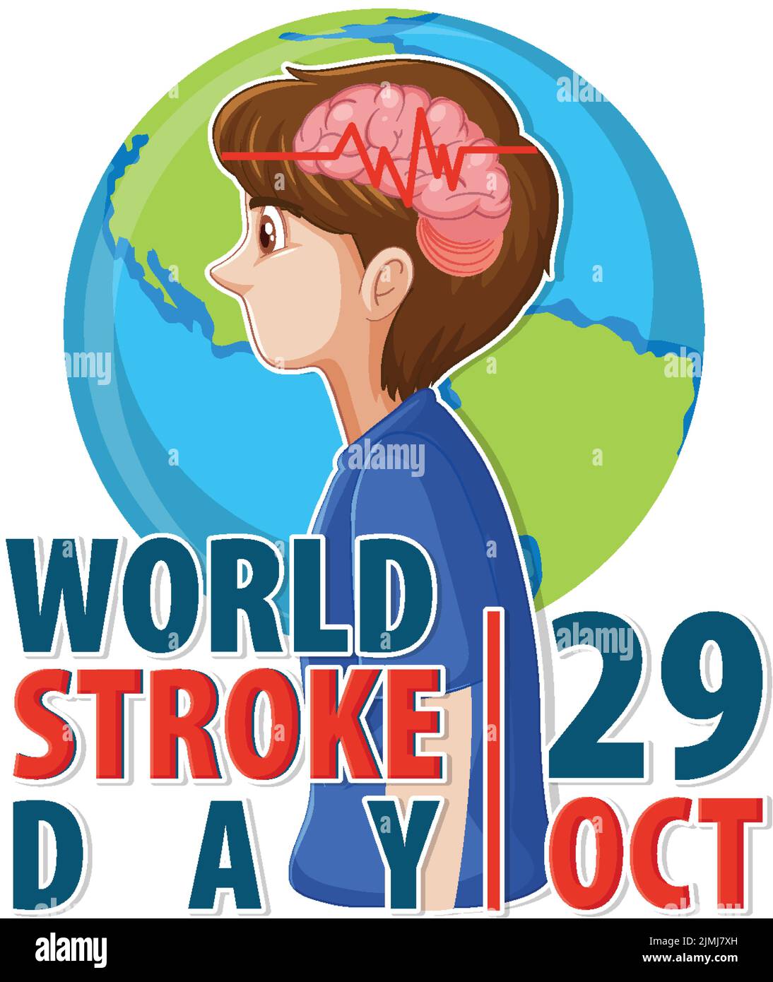 World Stroke Day Banner Design illustration Stock Vector Image & Art ...