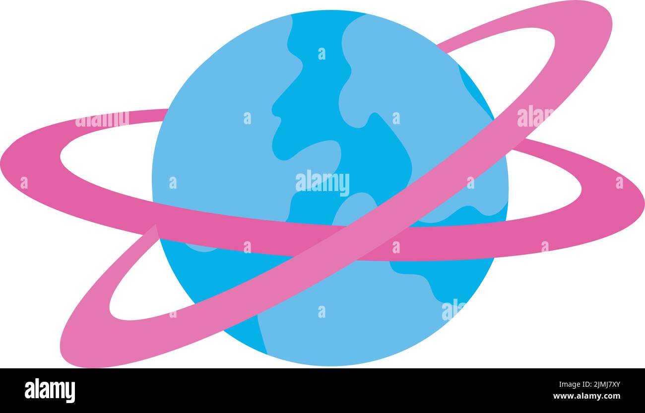 Saturn blue ring Stock Vector Images - Alamy