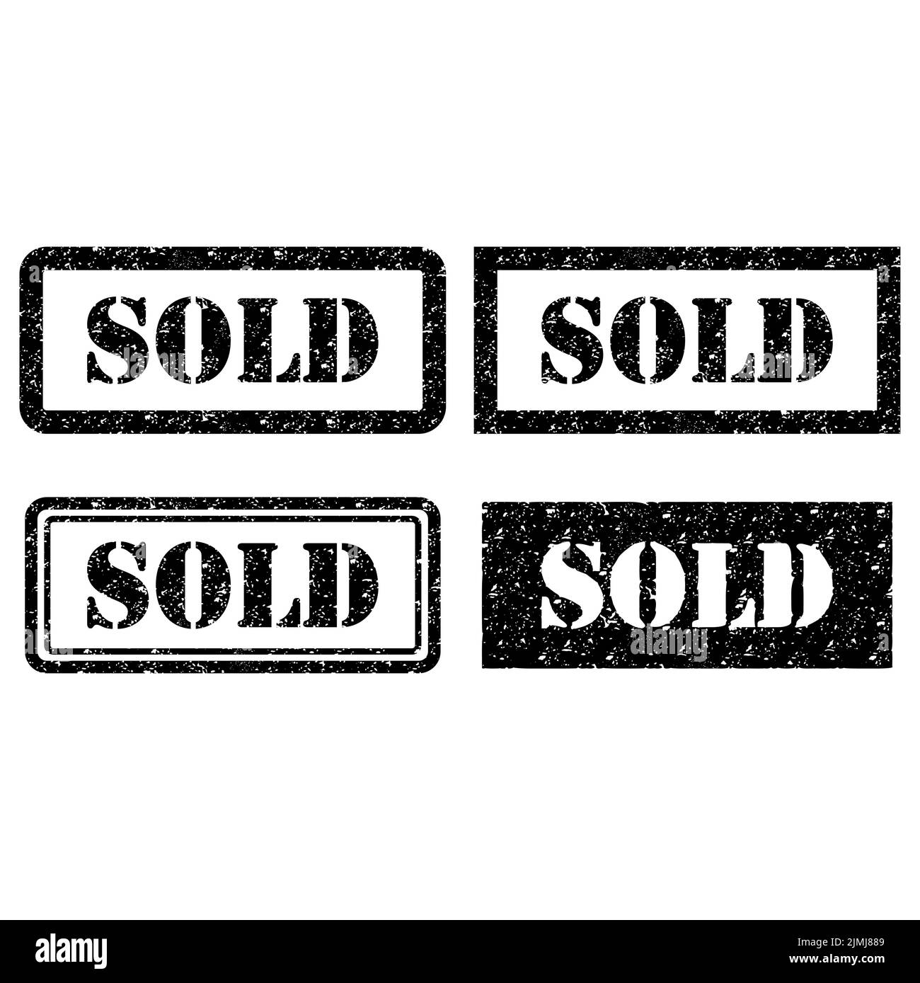 Set of Sold out stamp symbol, label sticker sign button, text banner ...