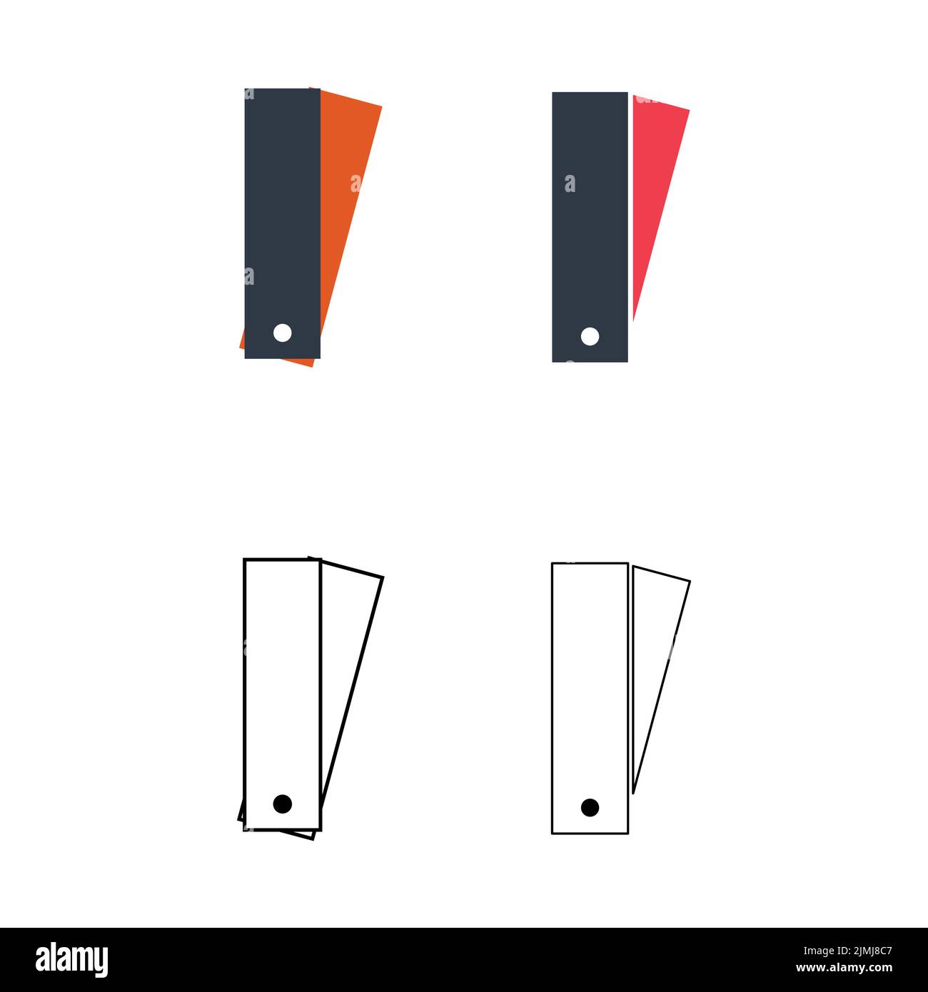 Set of Pantone color icon, colorful graphic catalog symbol, color ...