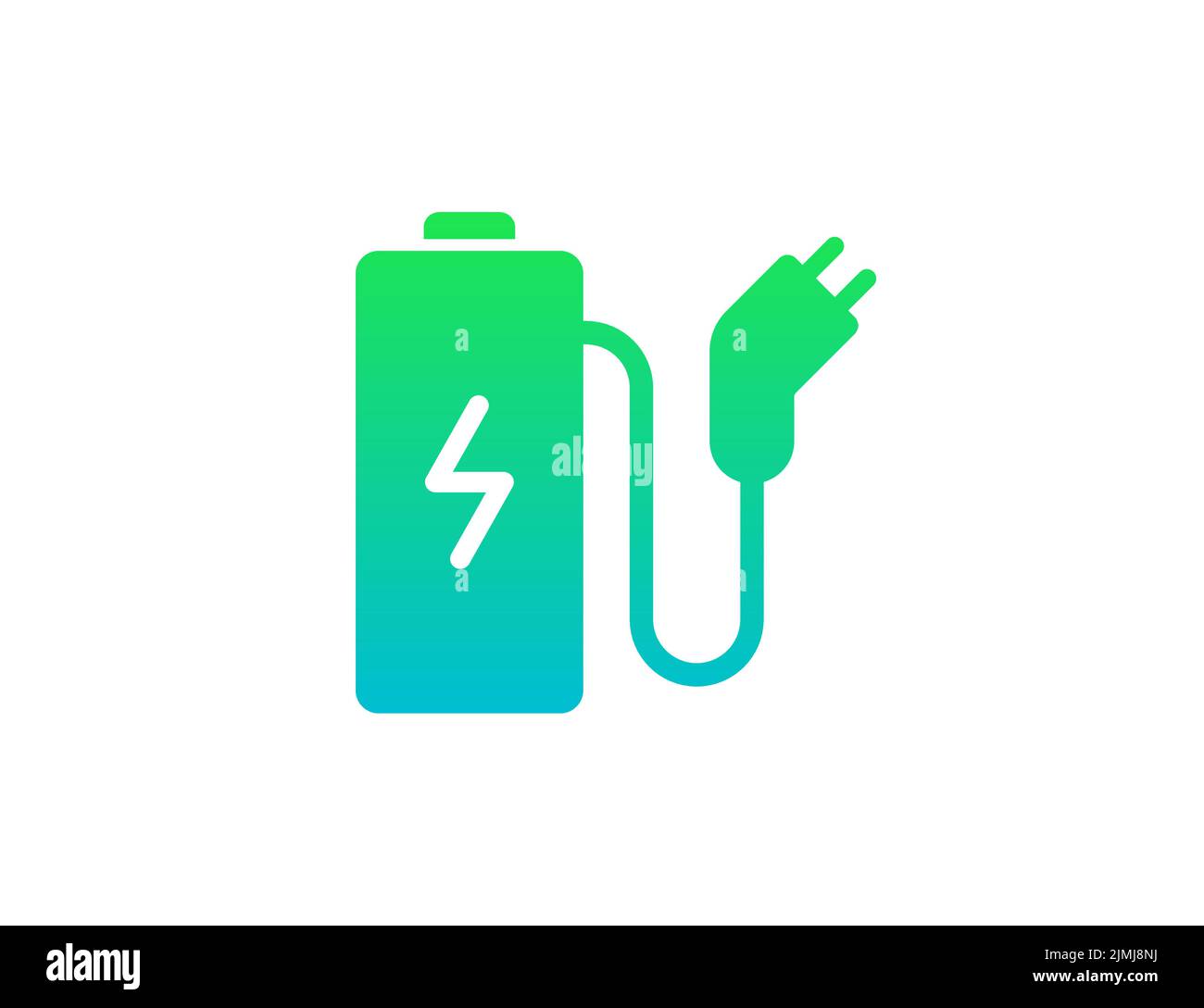 Rechargeable battery with cord and electric charging connector green ...