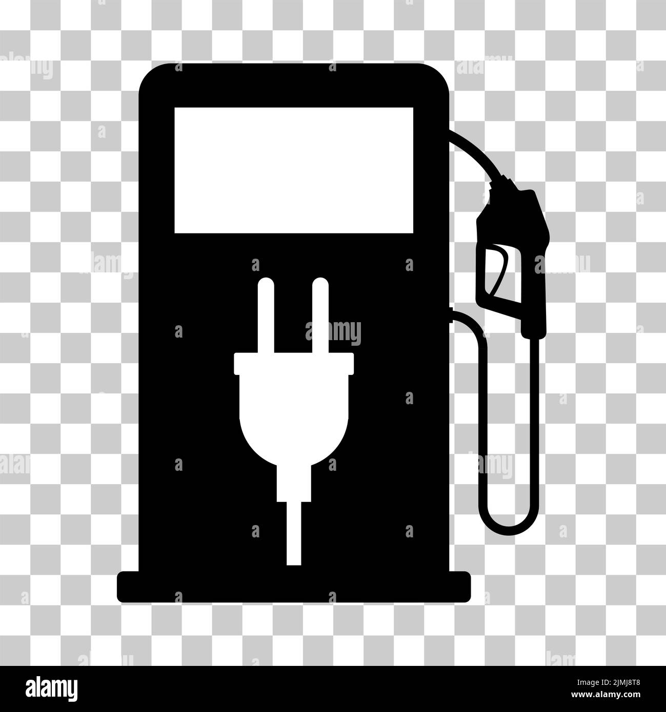Gas station icon, nozzle isolated logo vector, pump gasoline design ...