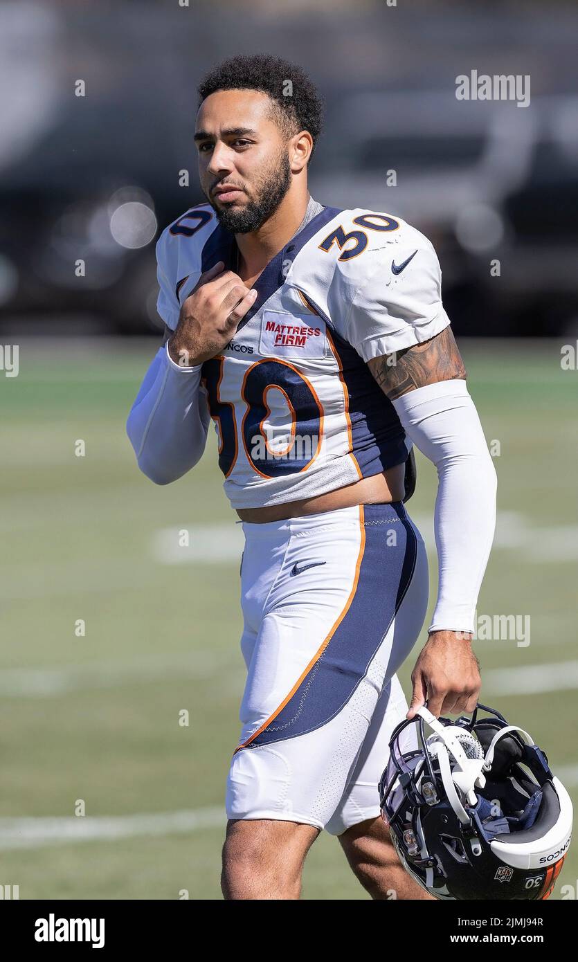 Englewood, Colorado, USA. 6th Aug, 2022. Denver Broncos RUSSELL WILSON ...