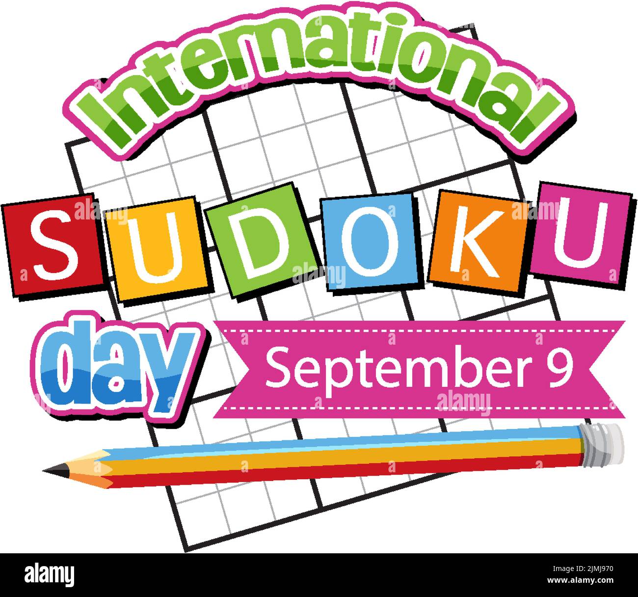 International Sudoku Day September 9 illustration Stock Vector Image ...