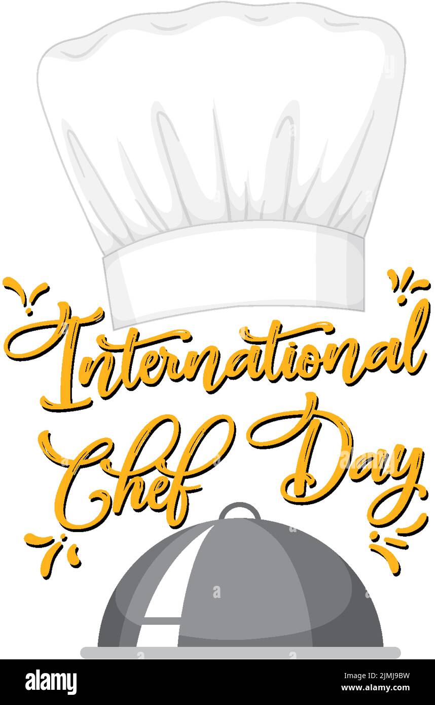International Chef Day Poster Design illustration Stock Vector Image ...