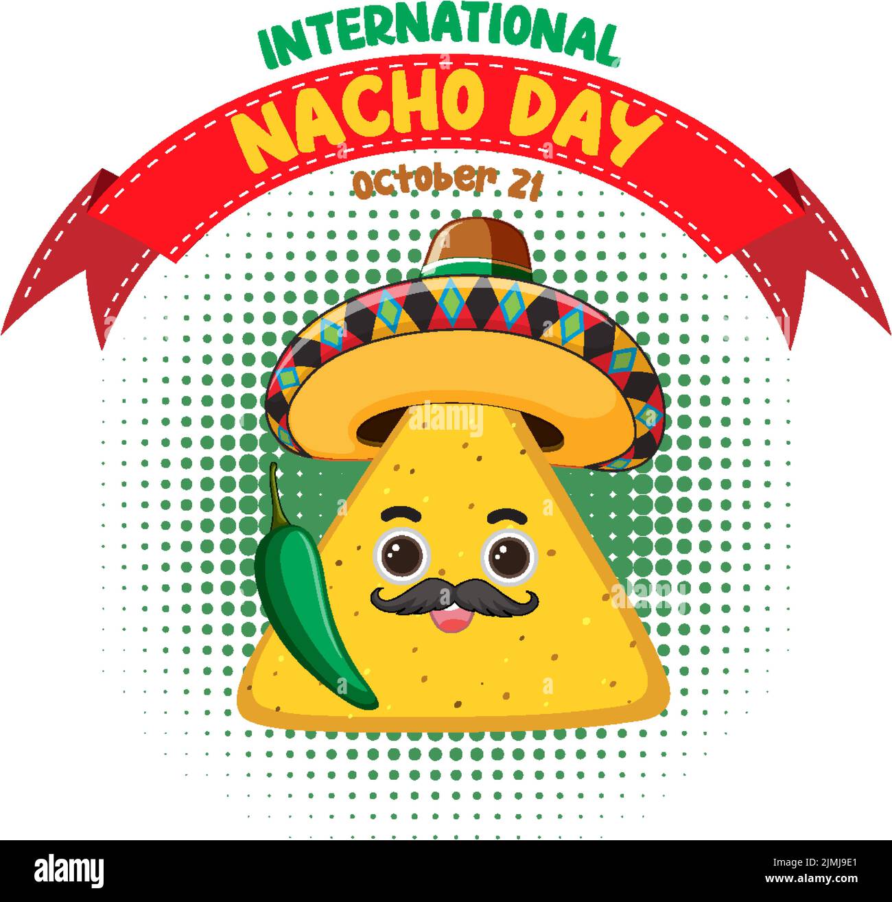 International Nacho Day Banner Design illustration Stock Vector Image ...