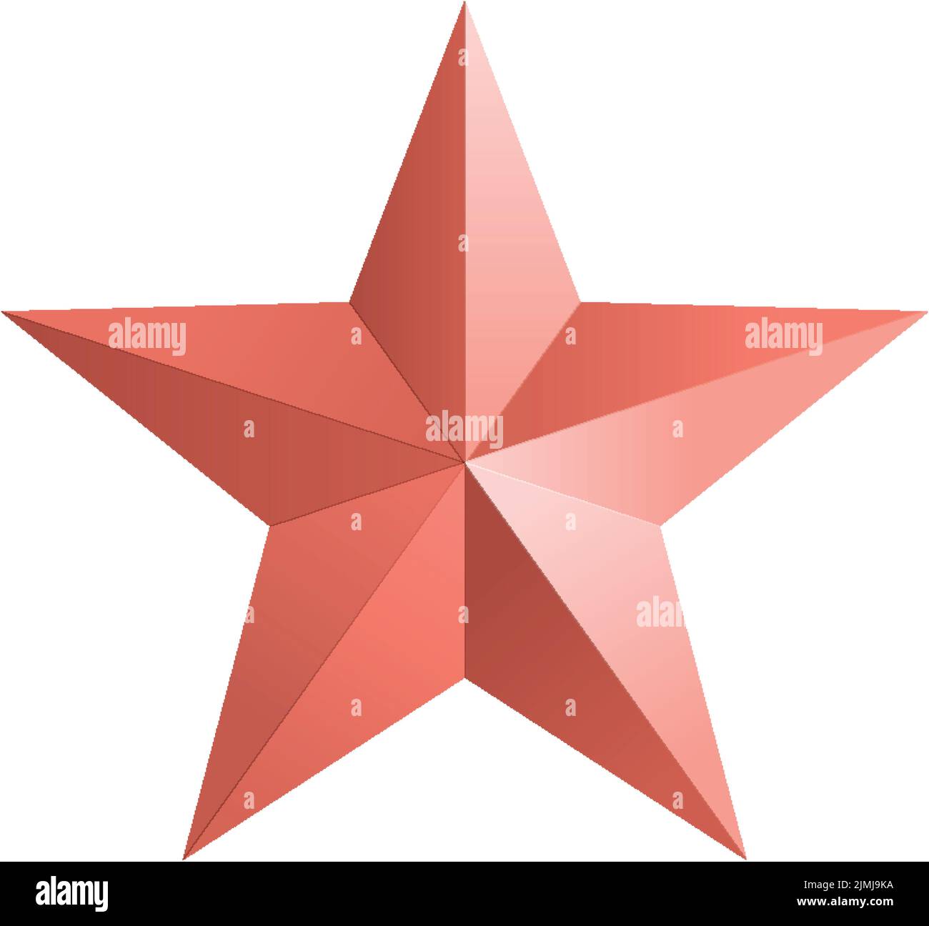 3D metal star isolated illustration Stock Vector Image & Art - Alamy