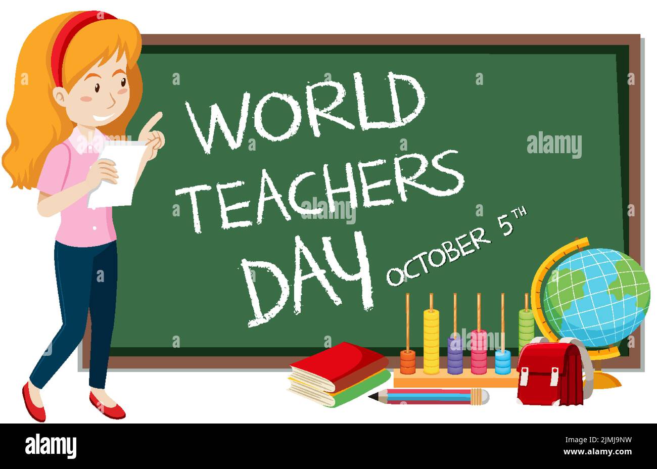 World Teachers Day Poster Design illustration Stock Vector Image & Art ...