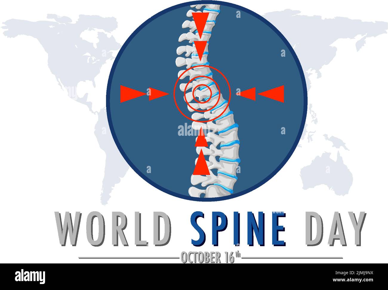 World Spine Day Banner Design illustration Stock Vector Image & Art - Alamy