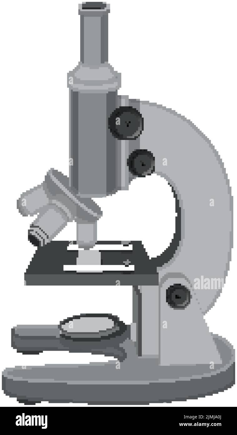 A microscope on white background illustration Stock Vector Image & Art ...