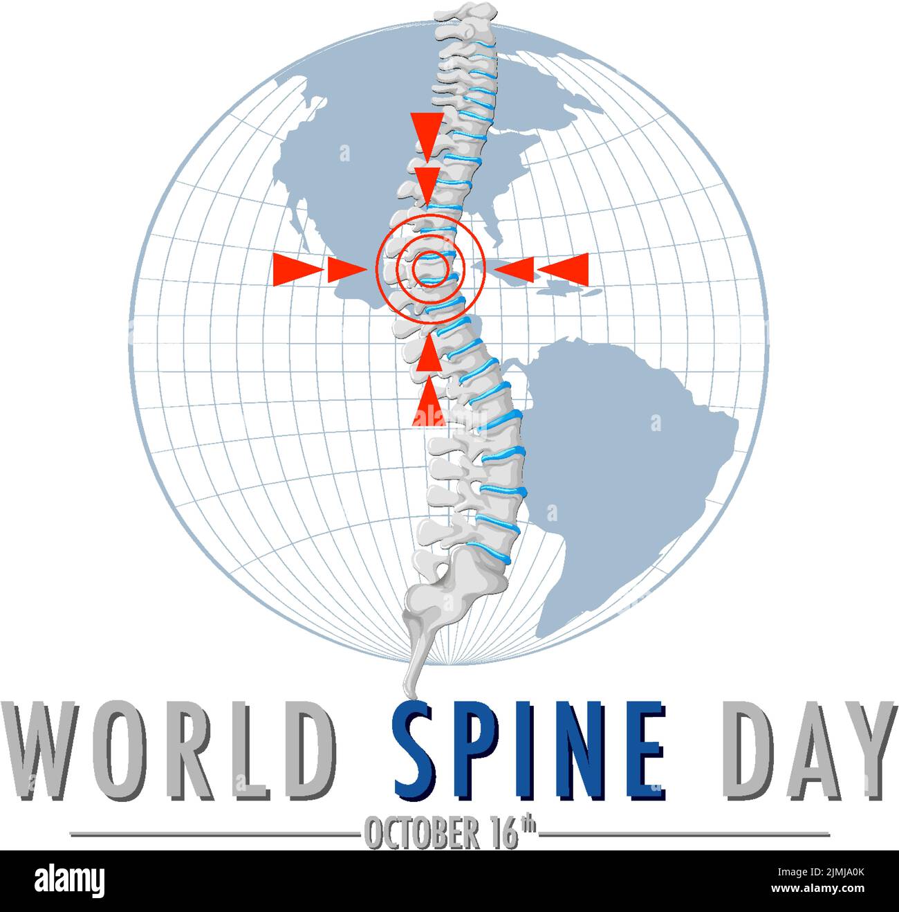 World Spine Day Banner Design illustration Stock Vector Image & Art - Alamy