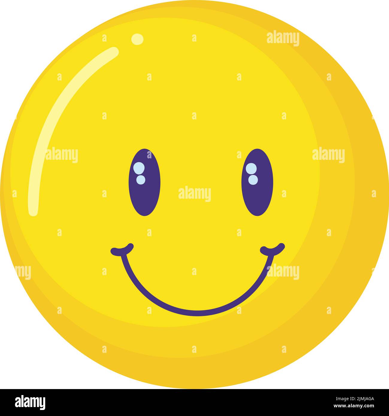 yellow happy emoji Stock Vector Image & Art - Alamy