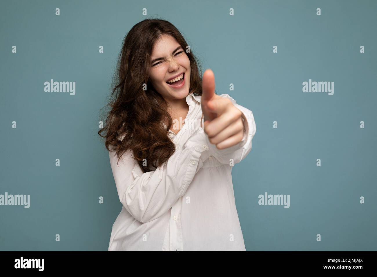 Attractive joyful young woman hi-res stock photography and images - Alamy