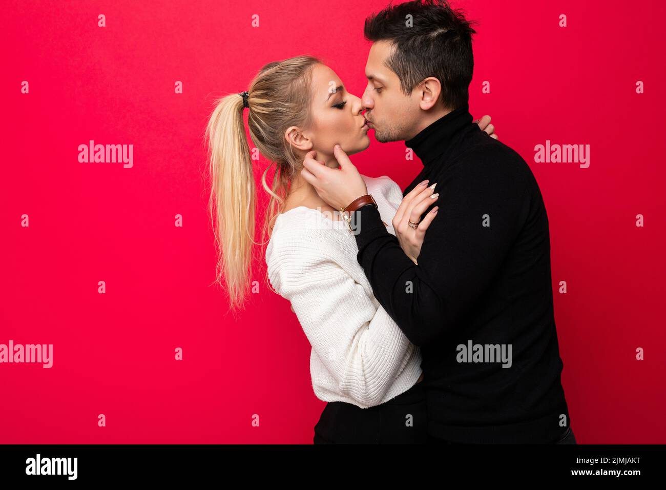 Black Women White Men Kissing