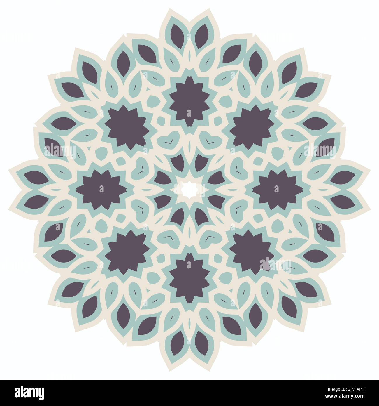 Mandala decoration design for textile embroidery or interior decor ...