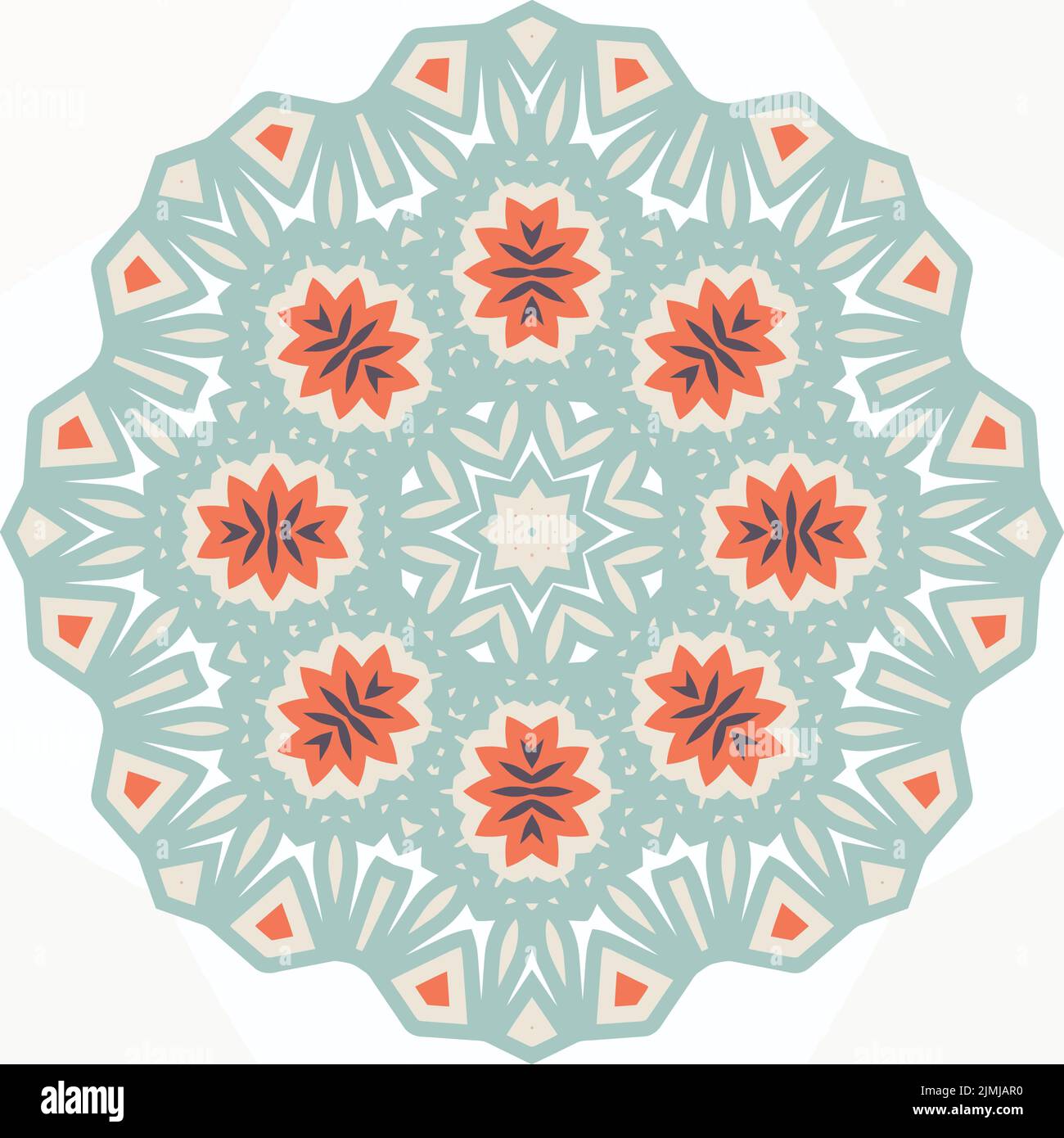 Mandala decoration design for textile embroidery or interior decor ...