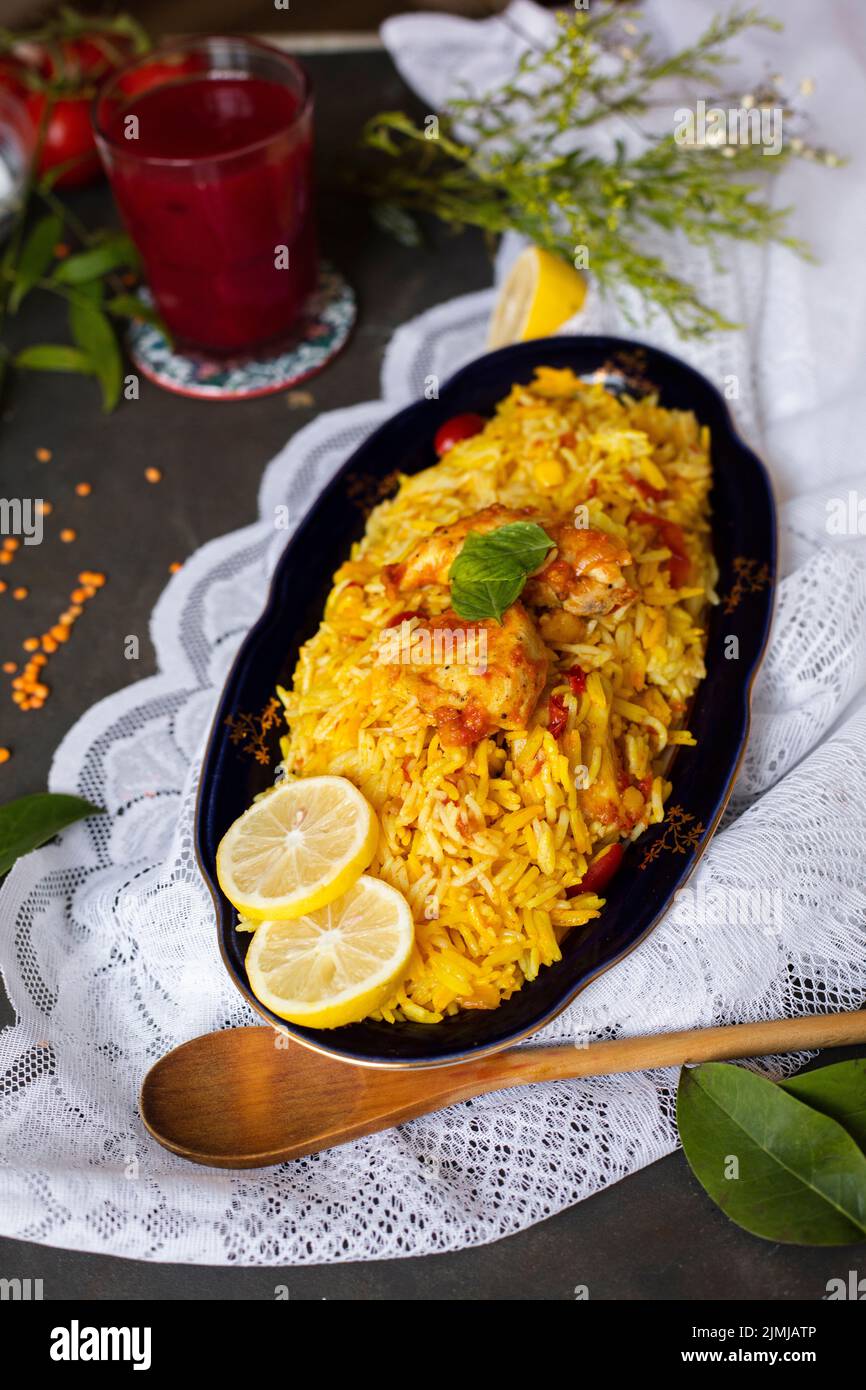 Indian chicken cooked hi-res stock photography and images - Alamy