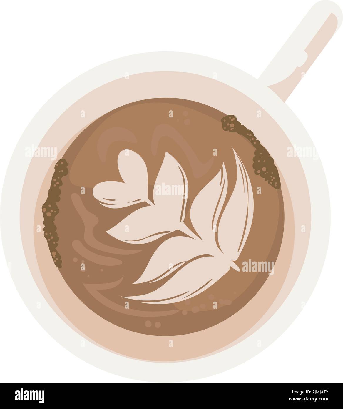 bright latte cup Stock Vector Image & Art - Alamy