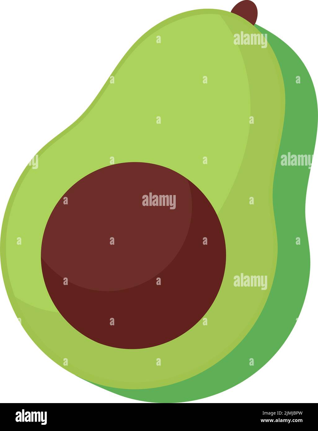 big avocado slice Stock Vector Image & Art - Alamy