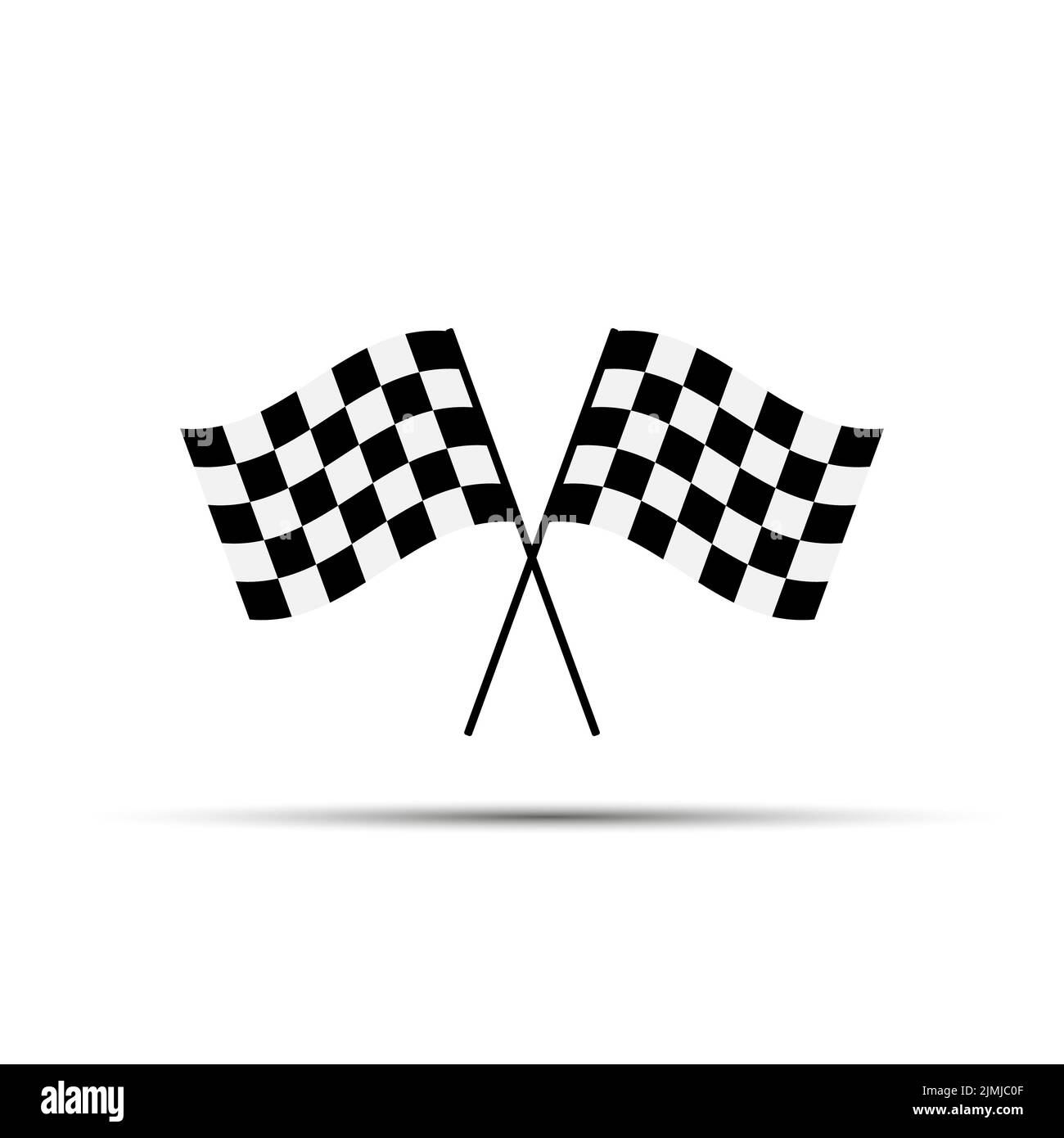 Flag cross icon. Finish sign vector illustration Stock Vector Image ...