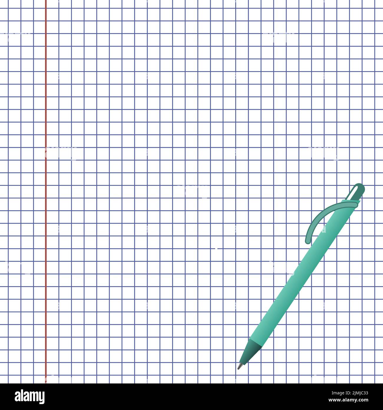 Notebook paper and pen. Vector illustration Stock Vector Image & Art ...