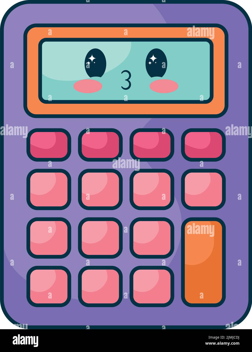 kawaii calculator design Stock Vector Image & Art - Alamy