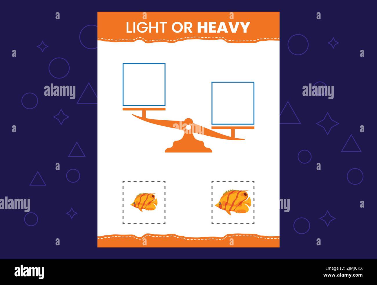 Light or heavy educational worksheet with scales. Heavier and lighter ...