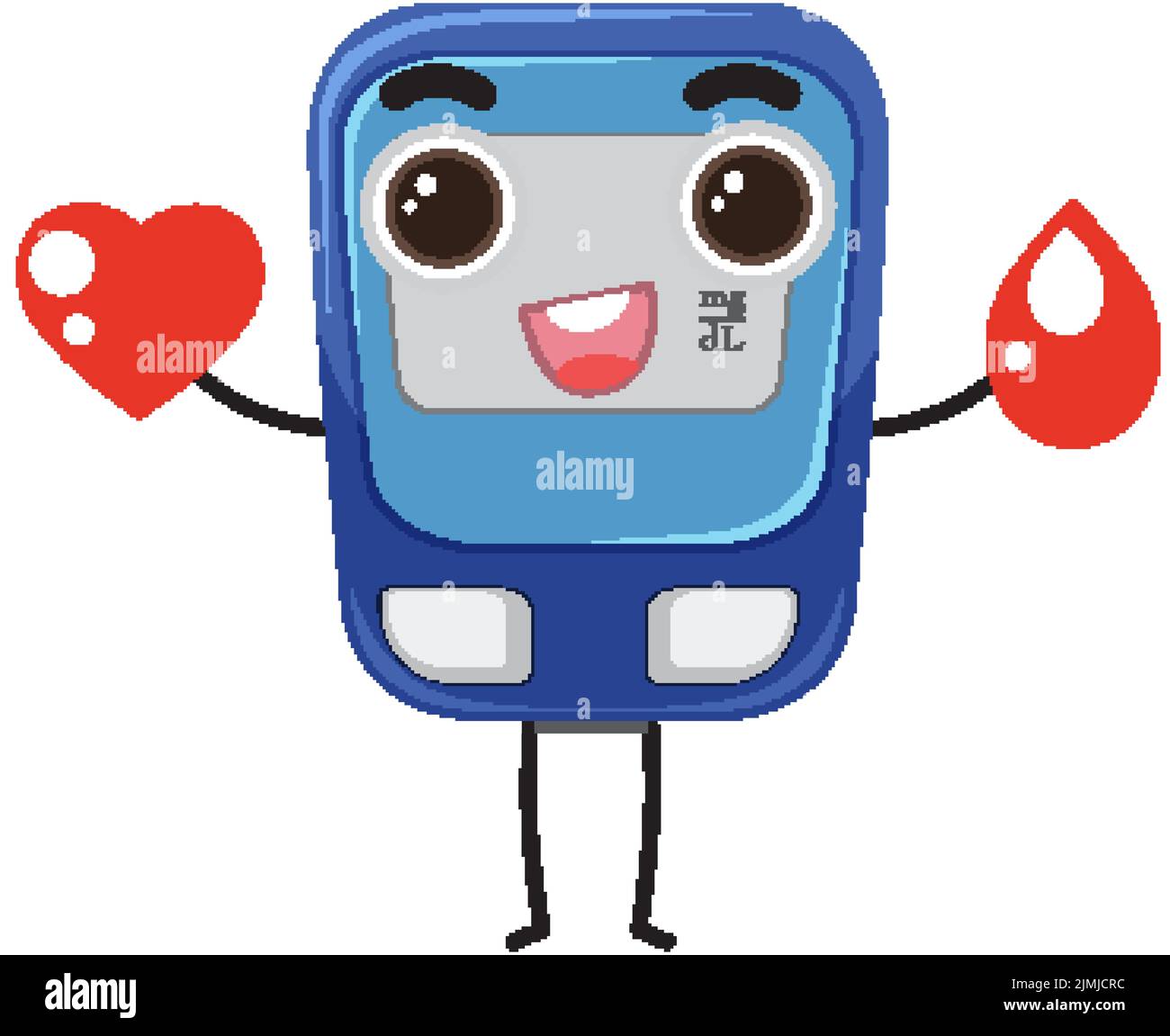 Blood glucose monitoring device illustration Stock Vector Image & Art ...