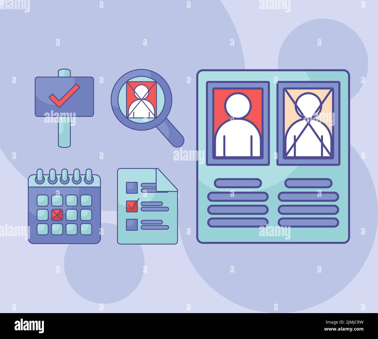 colored elections items Stock Vector Image & Art - Alamy