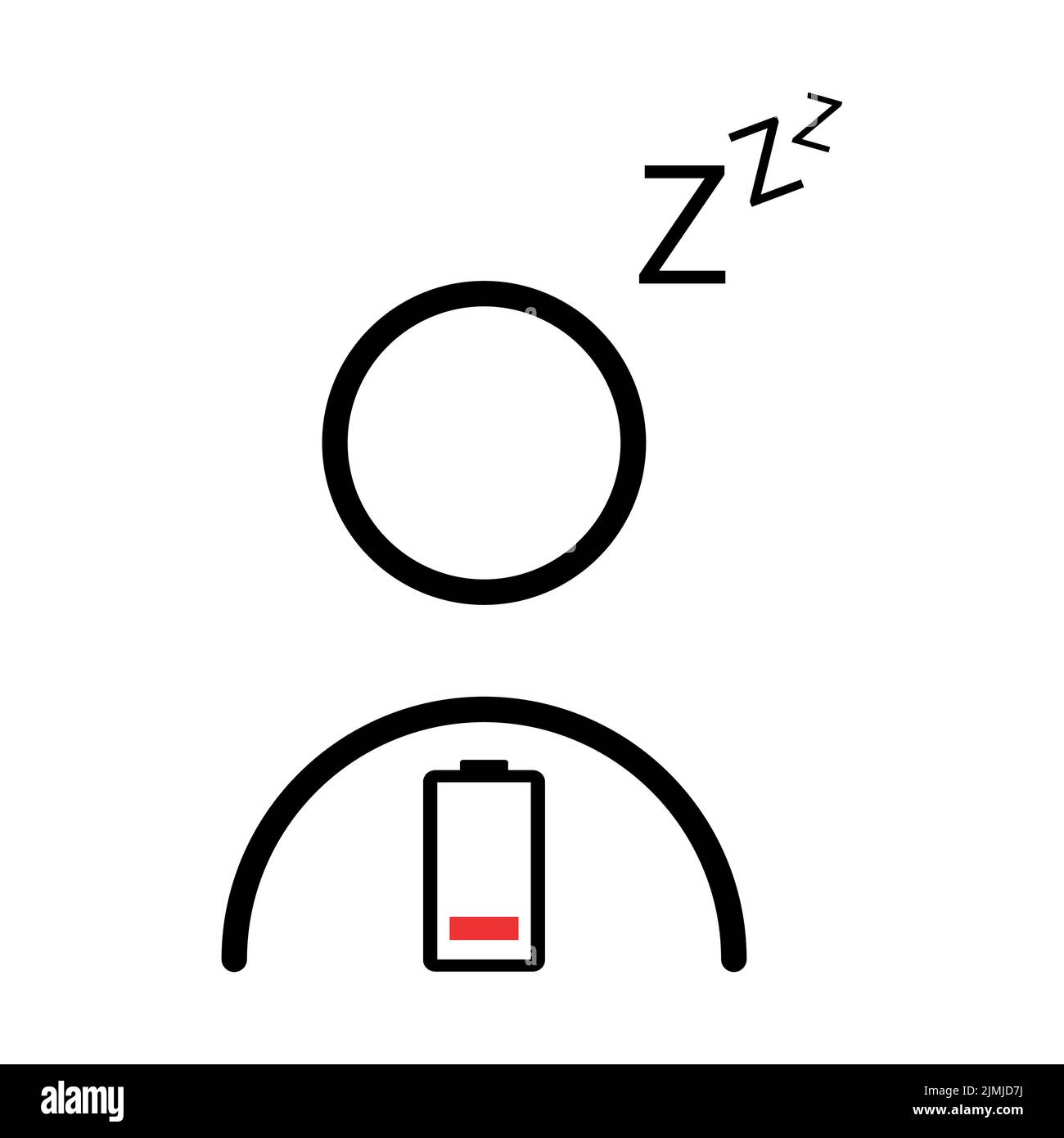 Tired man icon, sleep emotion tired sign, bored concept symbol, graphic ...