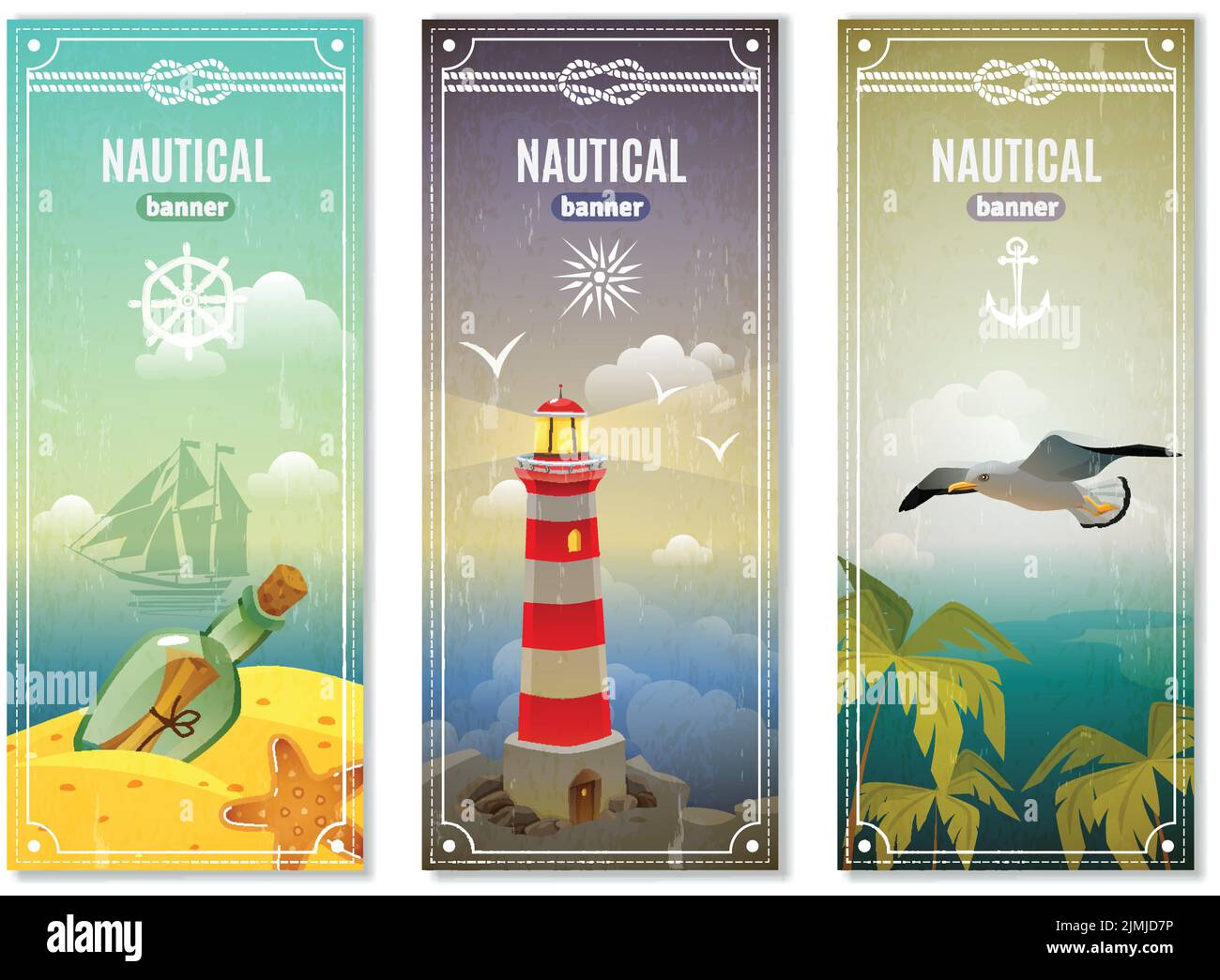 Empty ship in bottle Stock Vector Images - Alamy