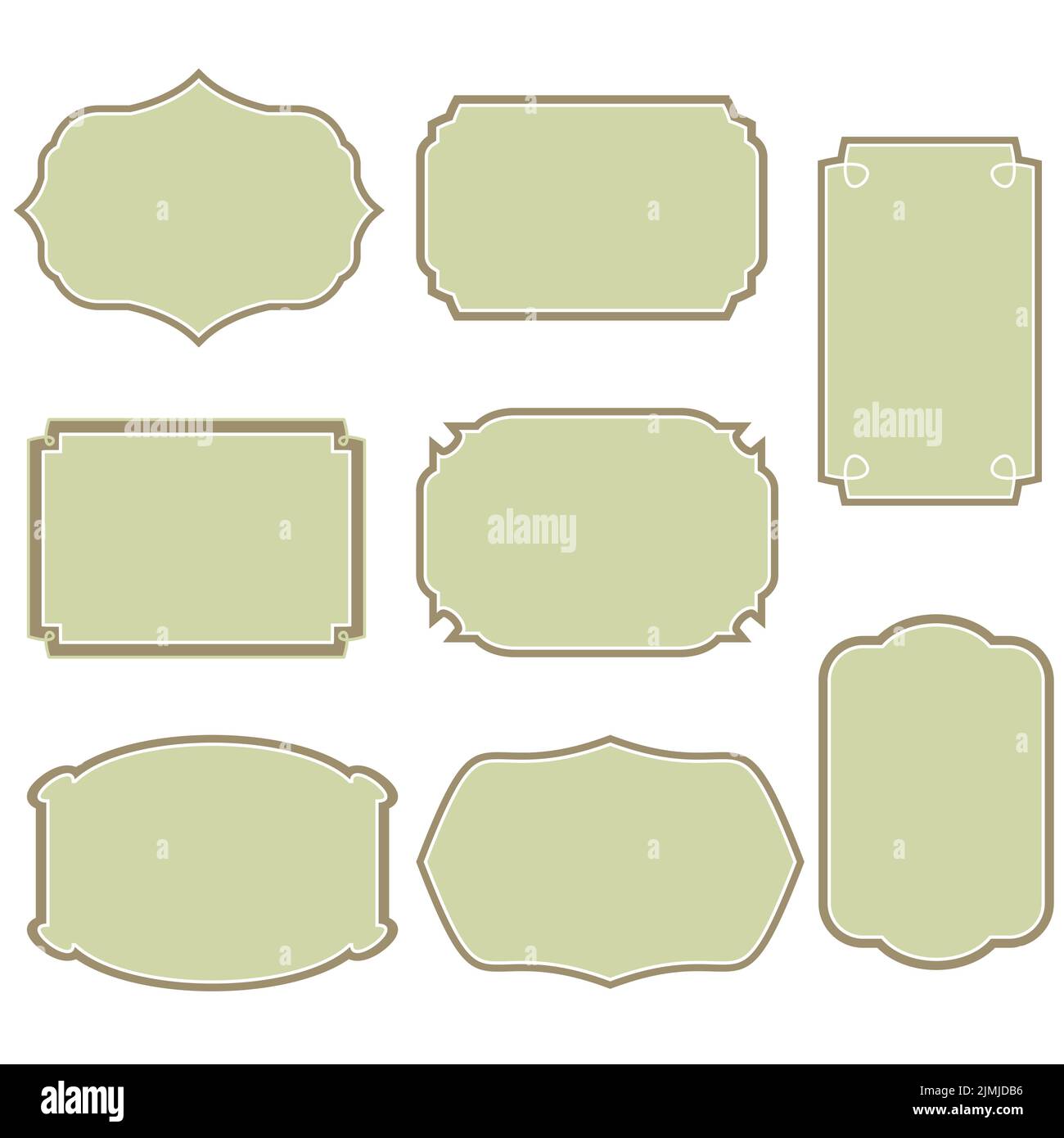 Vector set vintage labels and frame Stock Vector Image & Art - Alamy