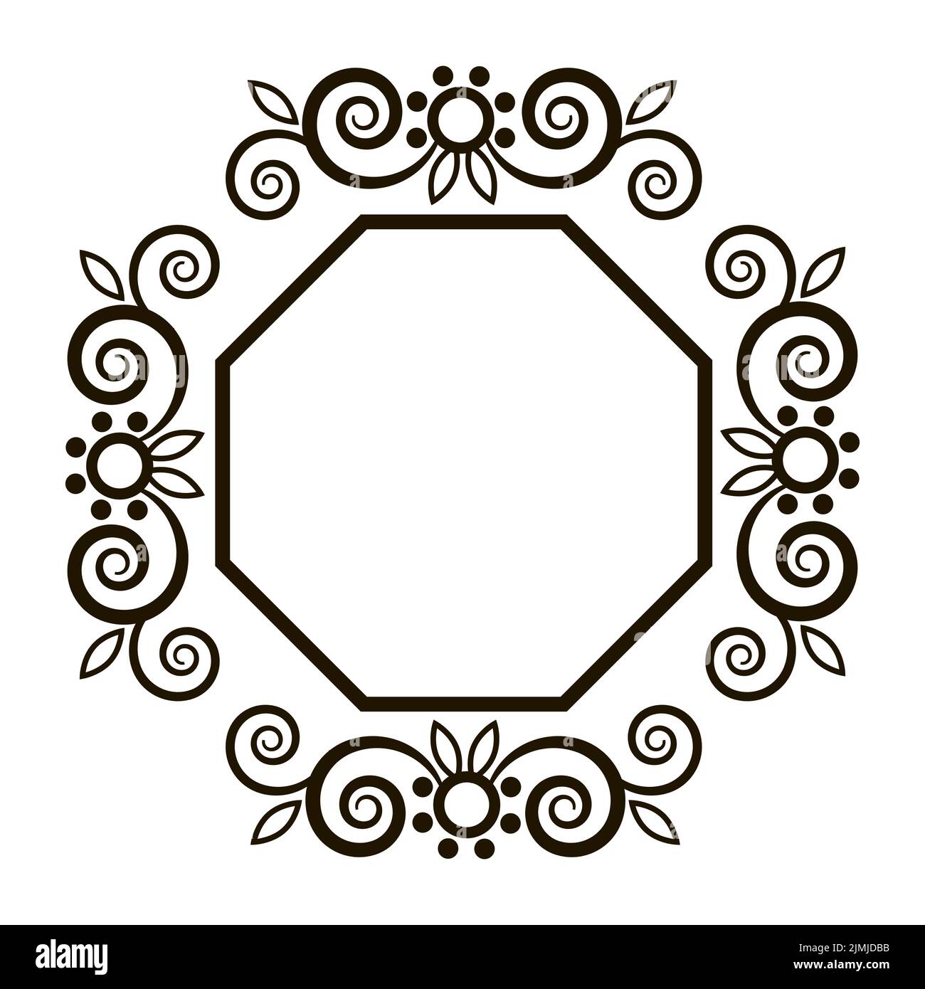 Retro outline frame hi-res stock photography and images - Alamy