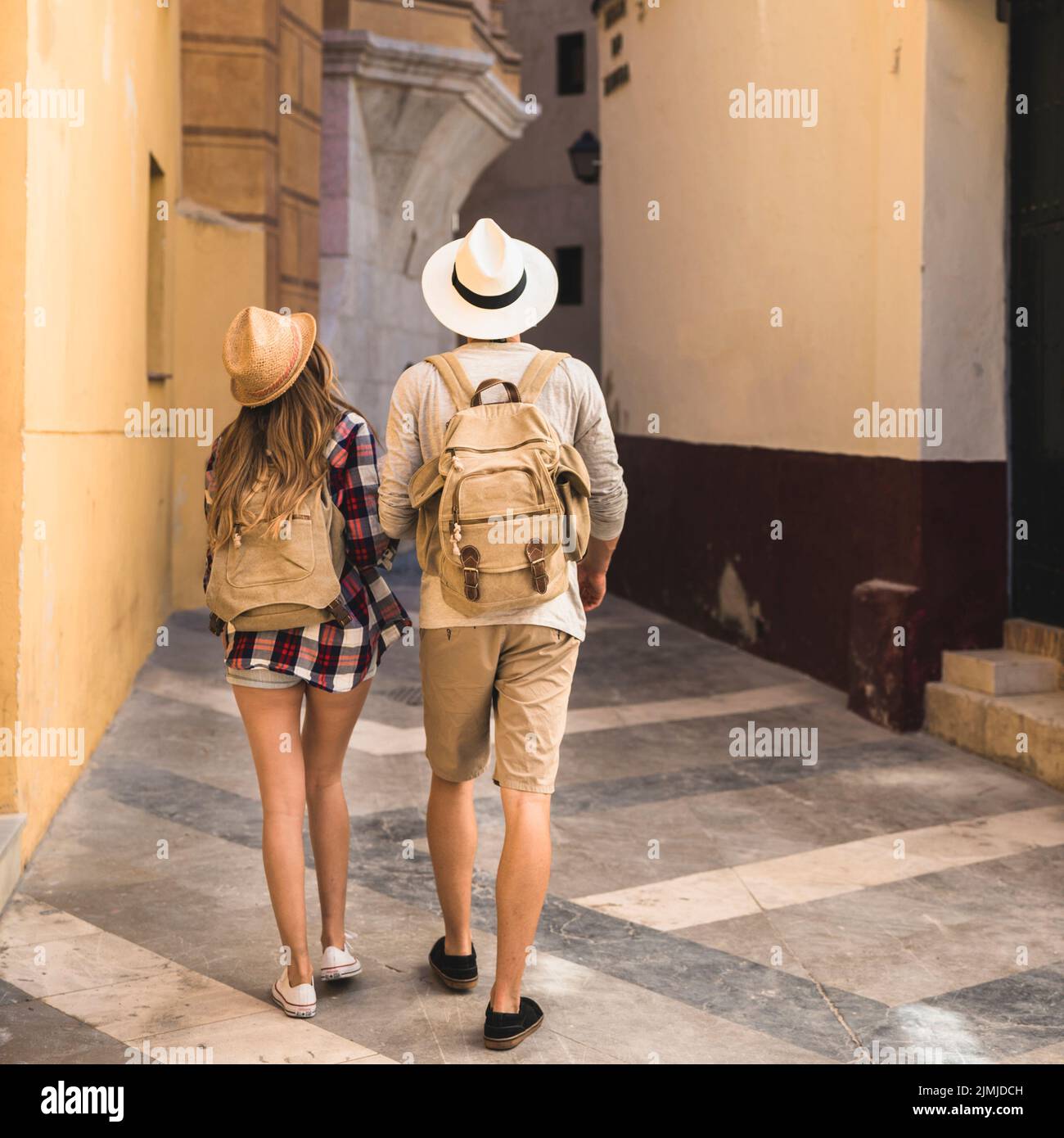 Aerial view woman enjoying vacation hi-res stock photography and images ...